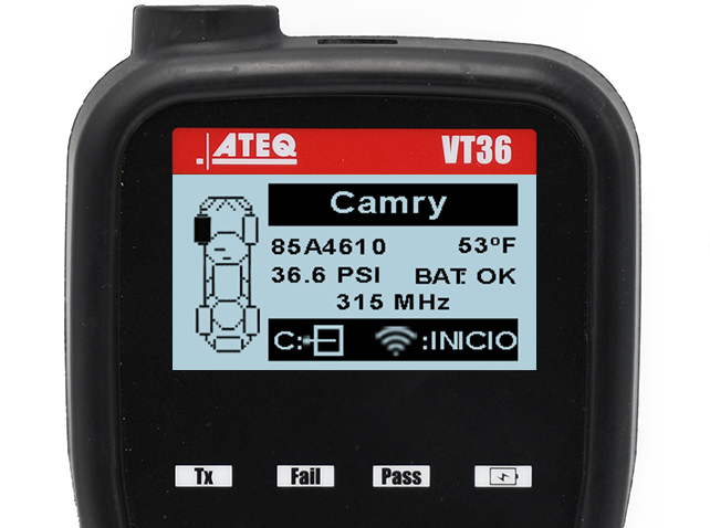 Equipo VT36 de activación/programación de sensores TPMS de ATEQ